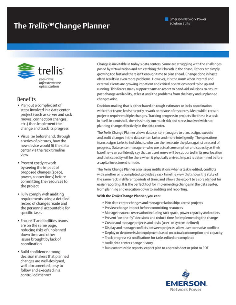 Trellis Change Planner TM Trellis Change Planner TM