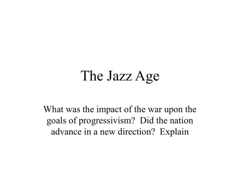 The Jazz Age