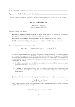 Alka Seltzer and the Ideal Gas Law – Teacher Notes