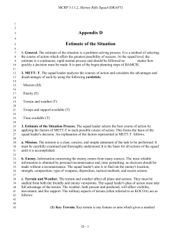 5 Paragraph Operation Order