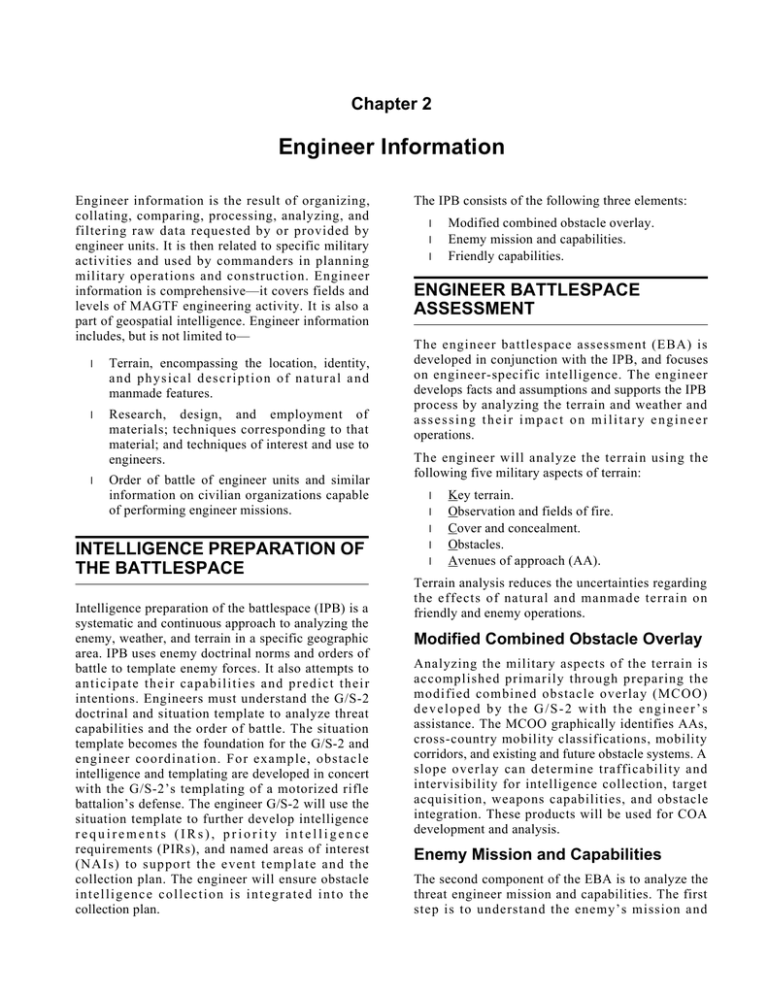 Engineer Information Chapter 2