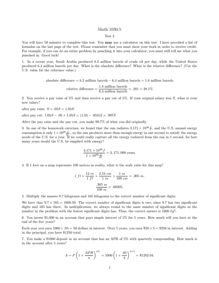 Math 1030 5