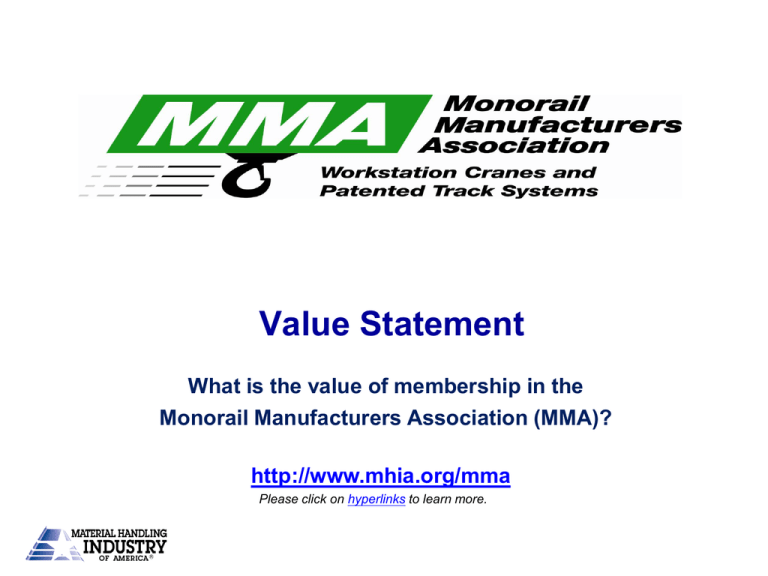 Value Statement What Is The Value Of Membership In The