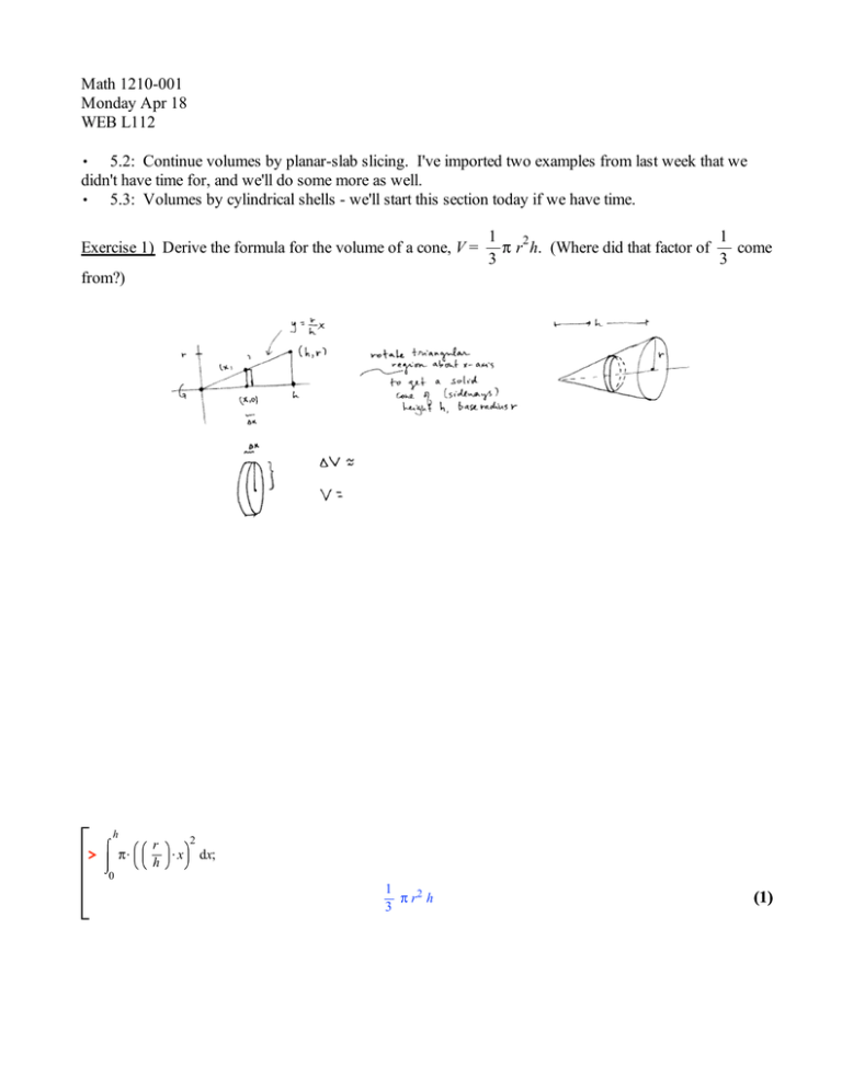 Math 1210 001 Monday Apr 18 WEB L112