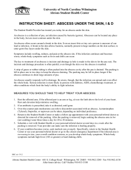 Informed Consent – Incision and Drainage of