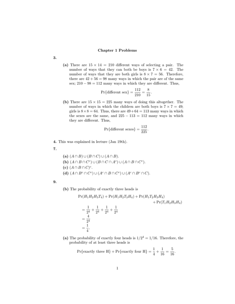 Chapter 1 Problems 3 Chapter 1 Problems 3