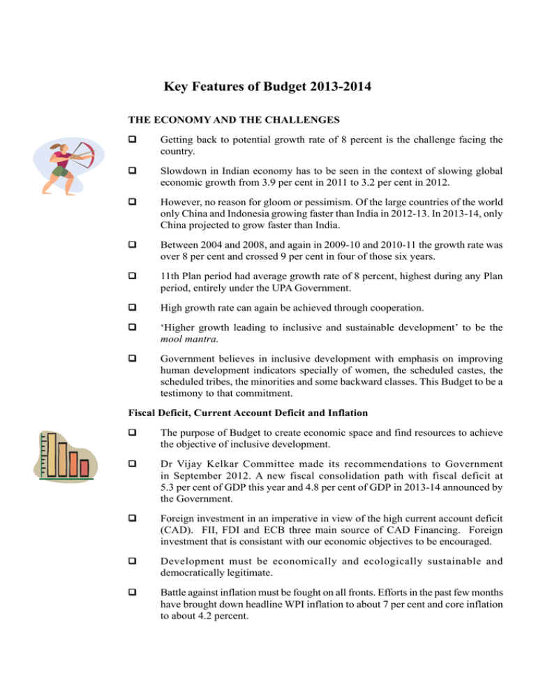 Key Features Of Budget 2013 2014
