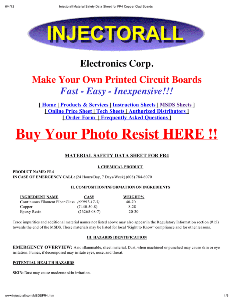 Electronics Corp Make Your Own Printed Circuit Boards