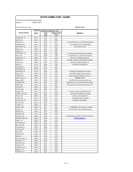 The GSF Prognostic Indicator Guidance