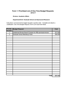 NIH Budget Justification Template