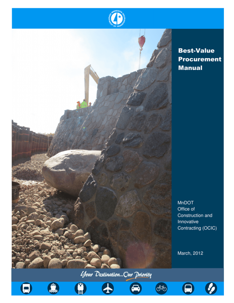 Best Value Procurement Manual Best Value Procurement Manual