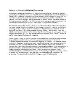 Mitigating Circumstances Policy - Birkbeck, University of London