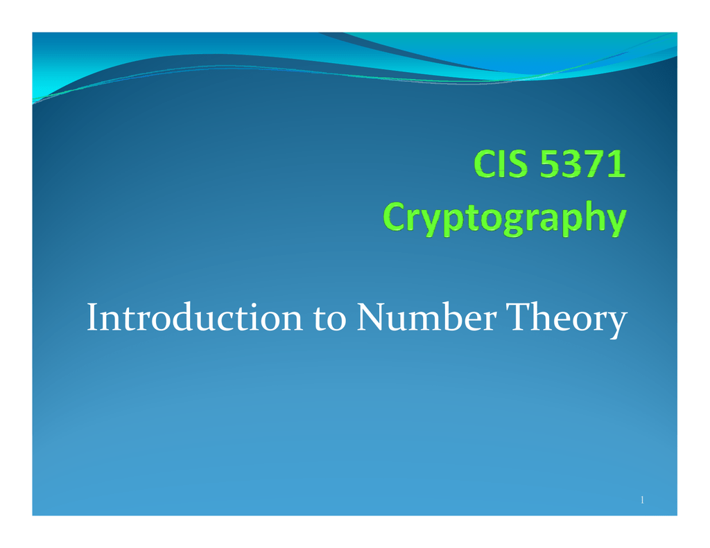 PDF Modular Arithmetic In Cryptography PDF T l charger Download