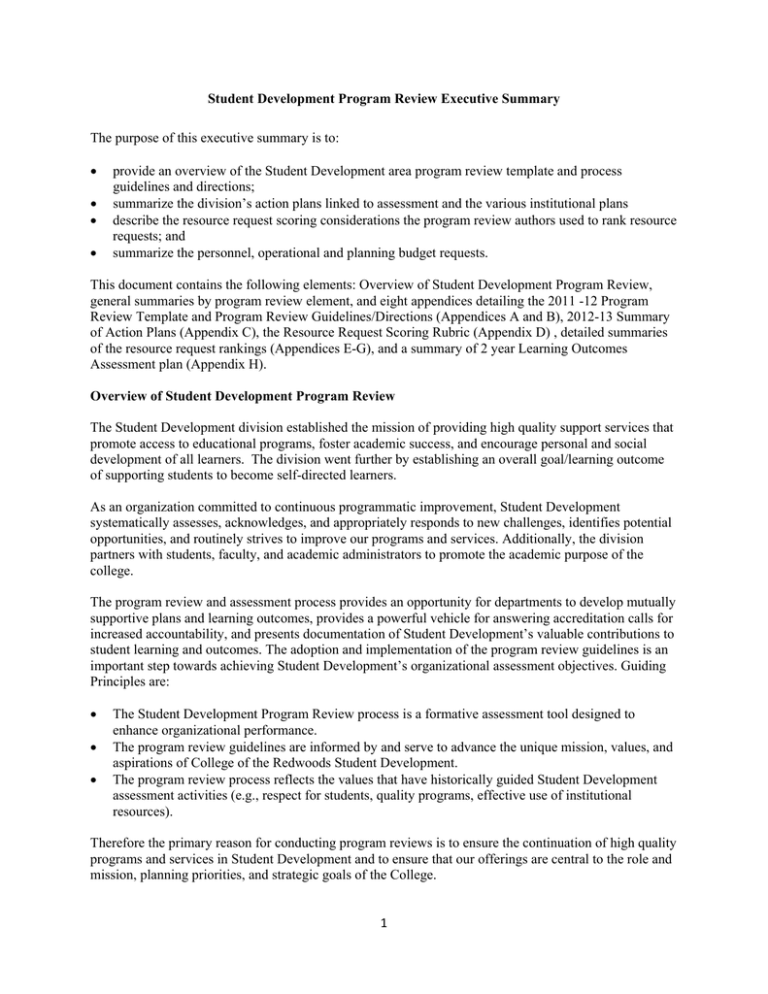 The Purpose Of This Executive Summary Is To 
