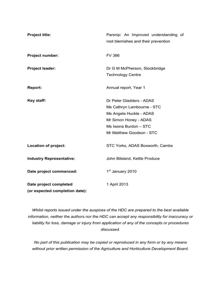 Project Title Project Number Project Leader 