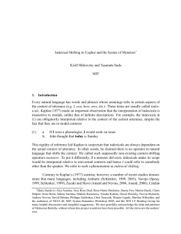 COR Incoming 1SG Speech Example 2