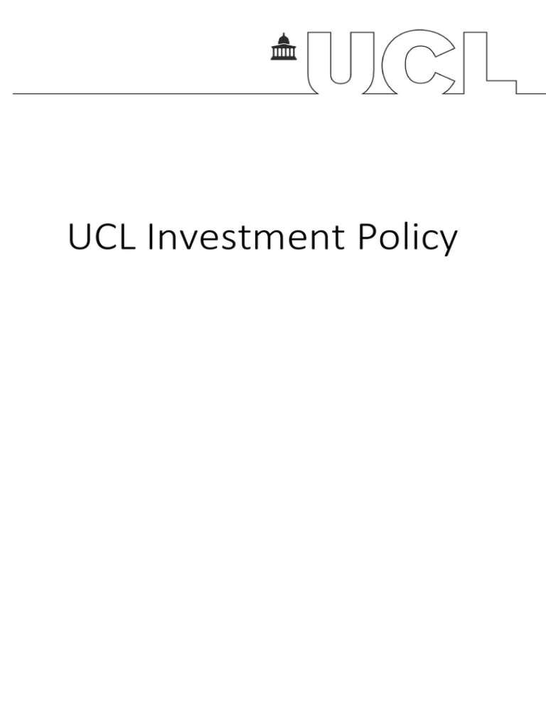 UCL Investment Policy