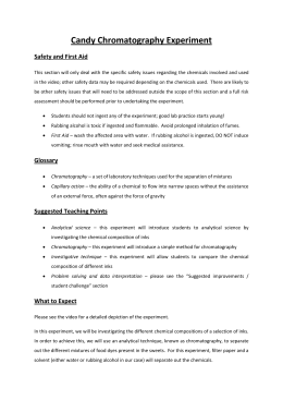 Chromatography AP Chem Formal Lab Report