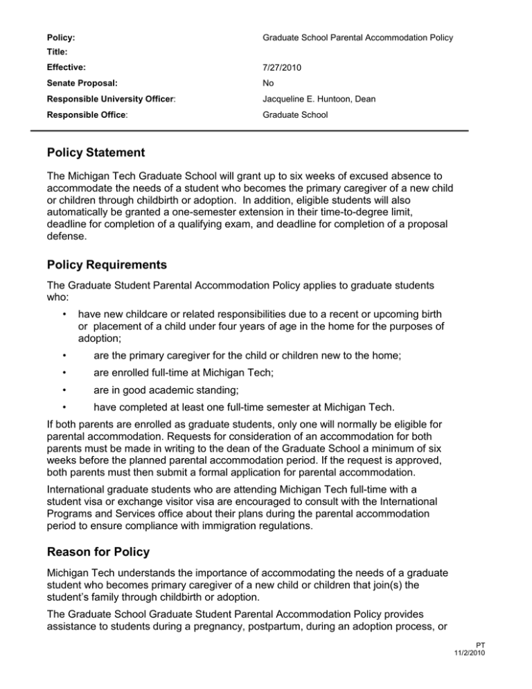 Policy Statement