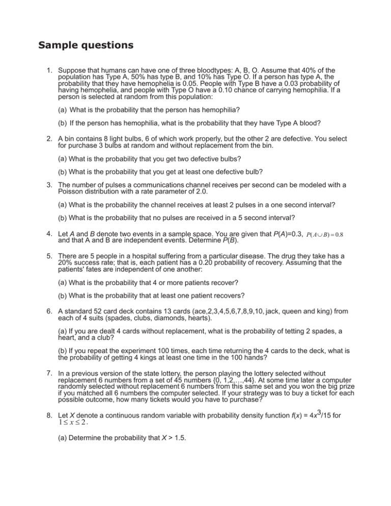 Sample Questions
