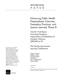 Logic Model Example - Center for Sharing Public Health Services