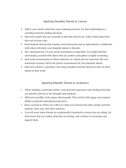 Career Essay Outline