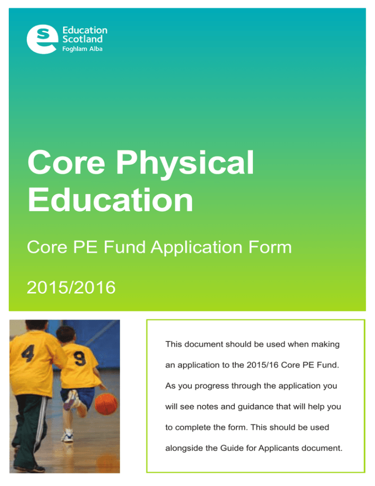 Core Physical Education CORE Core Physical Education CORE