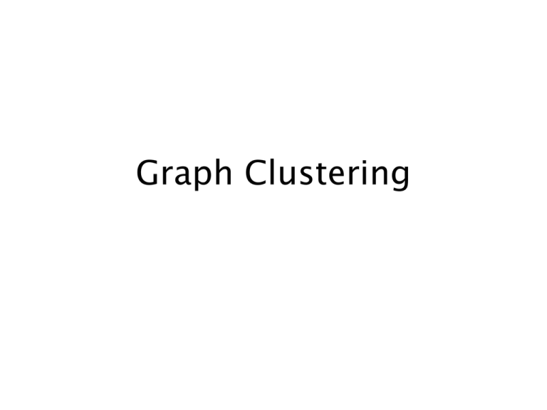 Graph Clustering