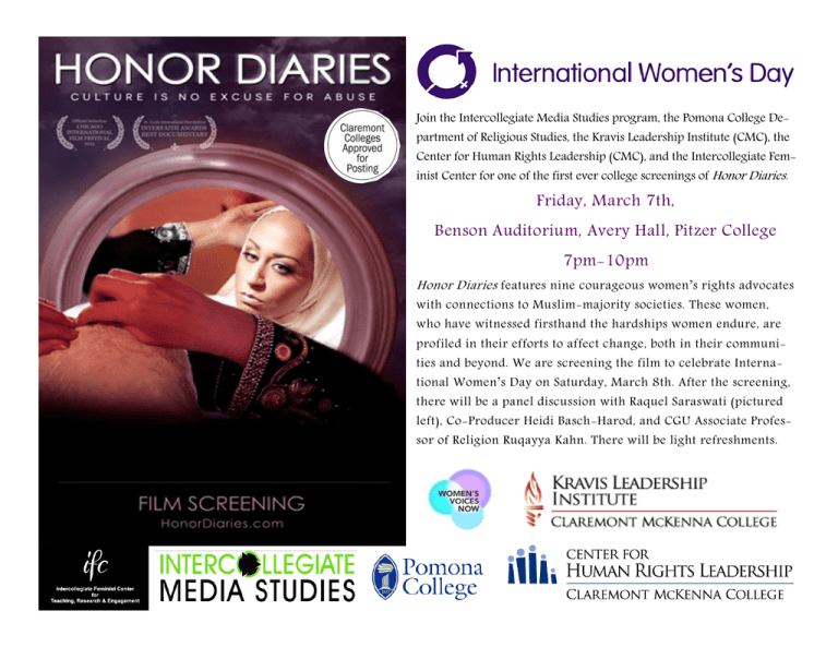 Join the Intercollegiate Media Studies program, the Pomona College De- Join the Intercollegiate Media Studies program, the Pomona College De-