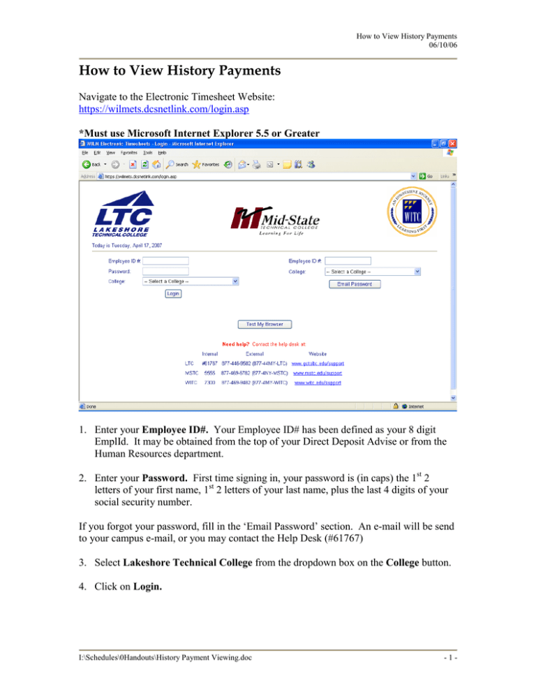 How To View History Payments