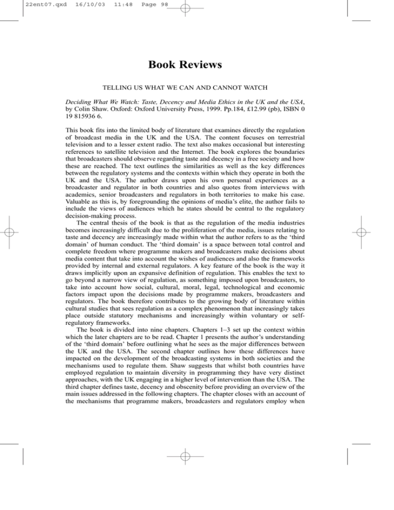 Book Reviews Book Reviews