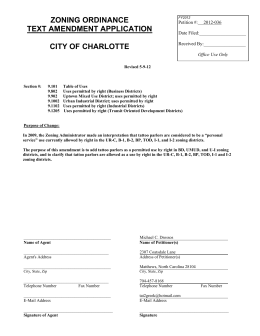 Work Sheet for Calculating Lot Coverage