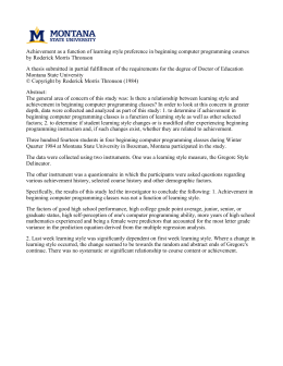 Anthony Gregorc Learning Styles