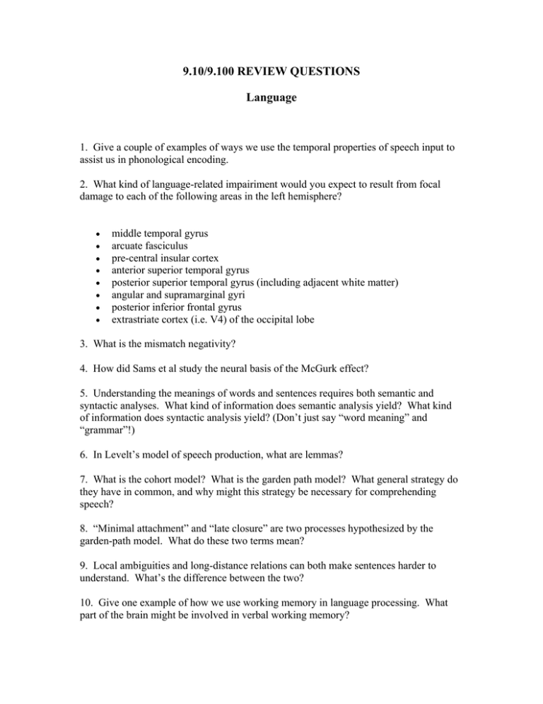 9 10 9 100 REVIEW IONS Language