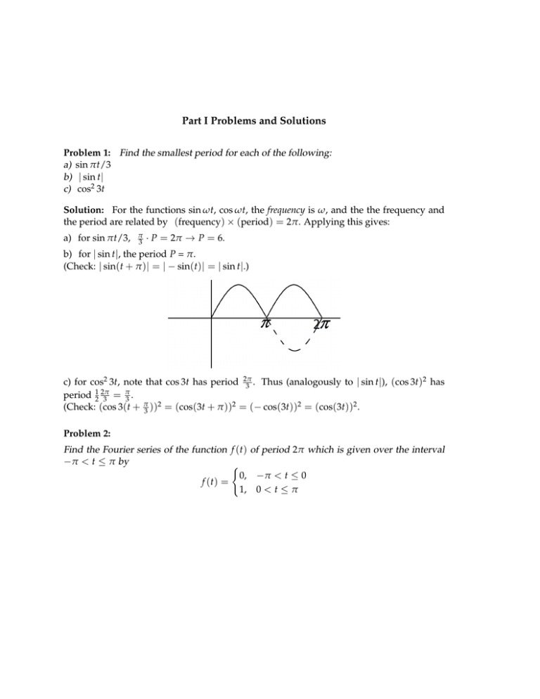 Part I Problems And Solutions