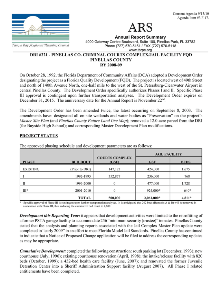 ARS Annual Report Summary