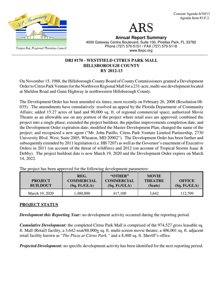 ARS Annual Report Summary