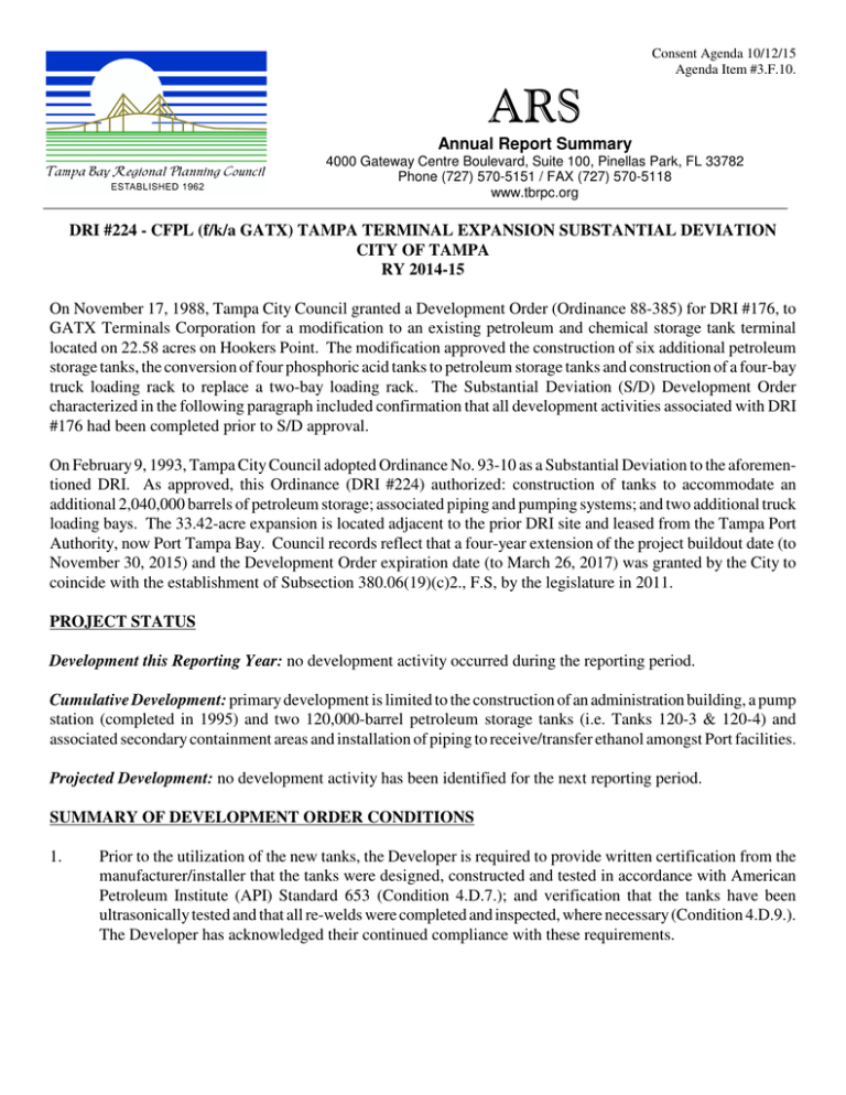 ARS Annual Report Summary