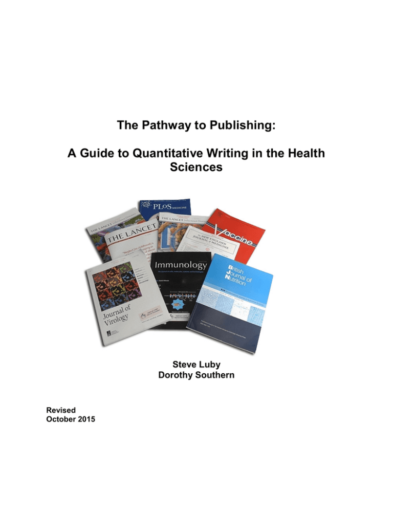 The Pathway to Publishing: Sciences