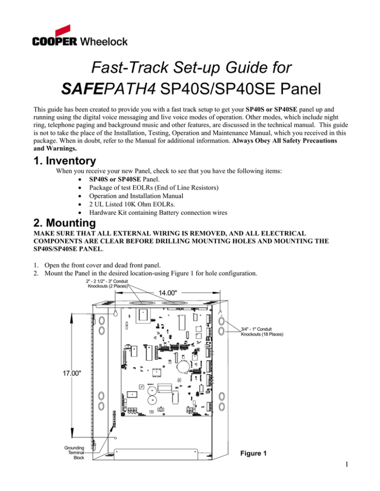 Fast-Track Set-up Guide for SAFE
