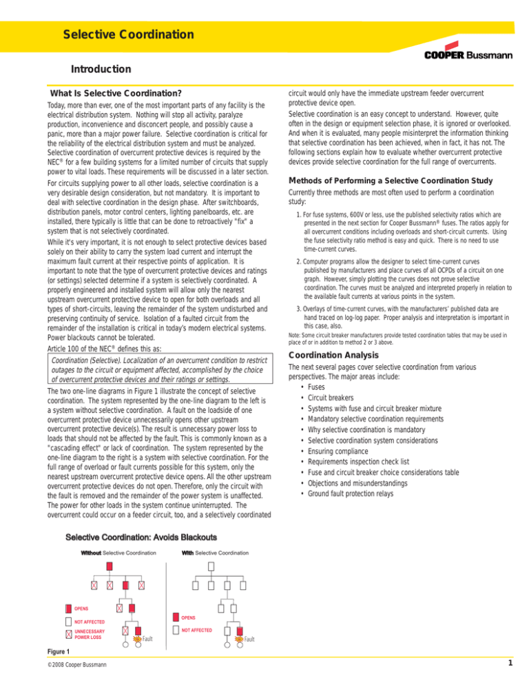 Selective Coordination What Is Selective Coordination?