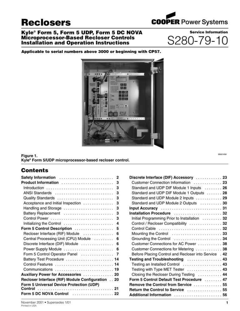 S280-79-10 Reclosers