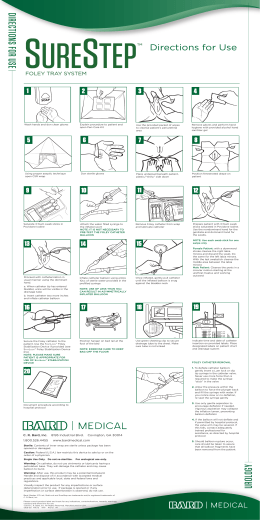 BARD Insertion and Removal Skills Training Checklist