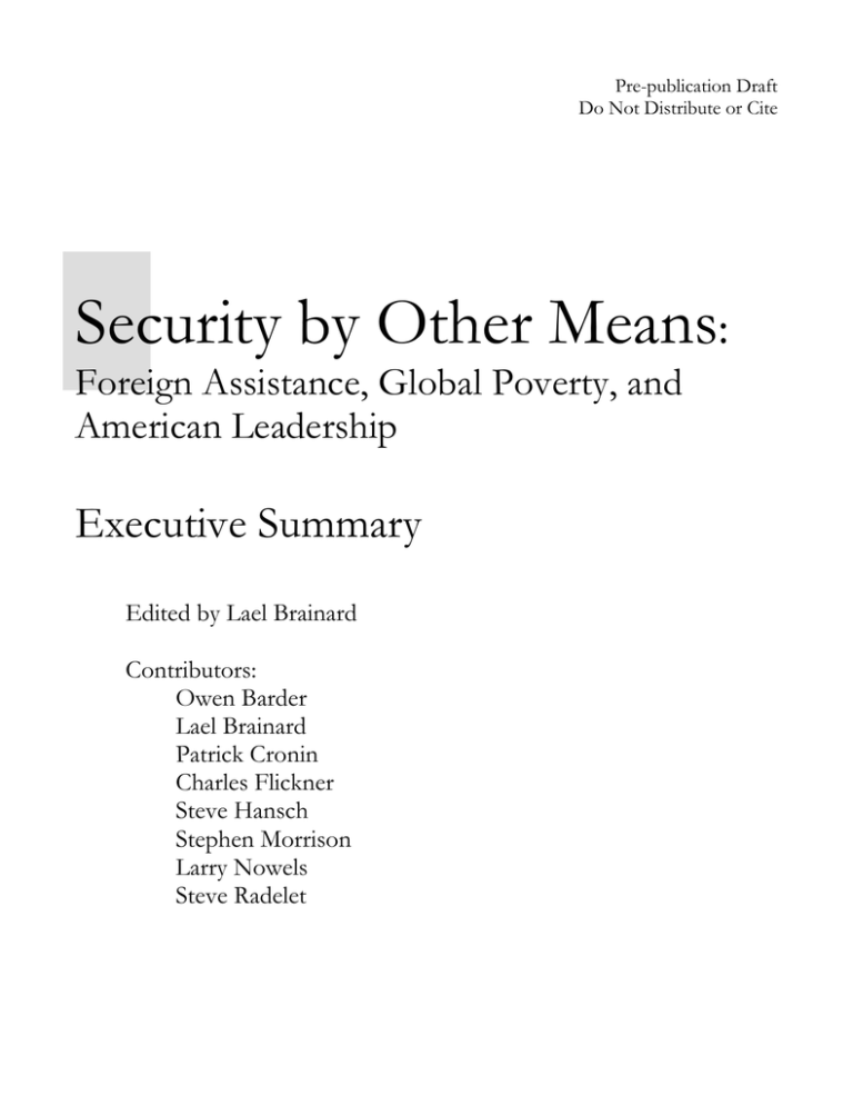 Security By Other Means Executive Summary