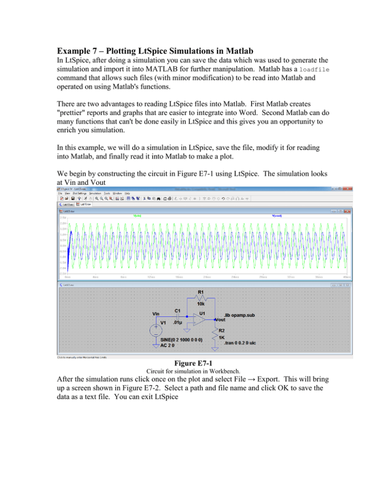 Ltspice Simulation Plotting In Matlab Example And Tutorial