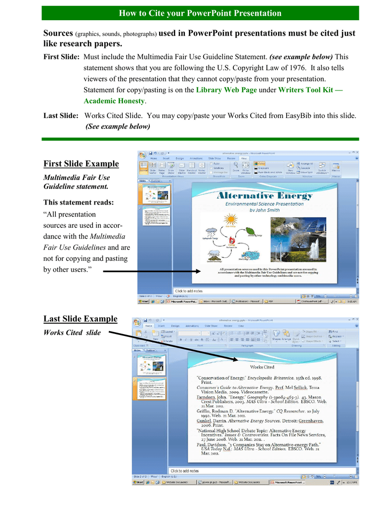 How To Cite In A Powerpoint Slidesharedocs