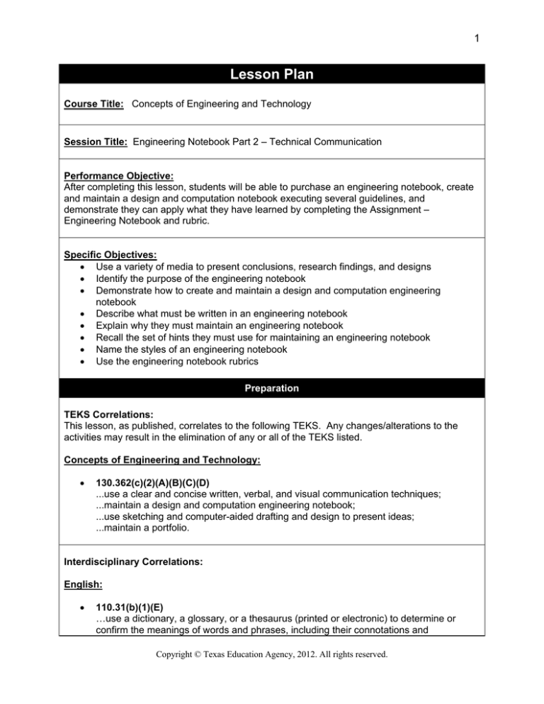 Lesson Plan 1
