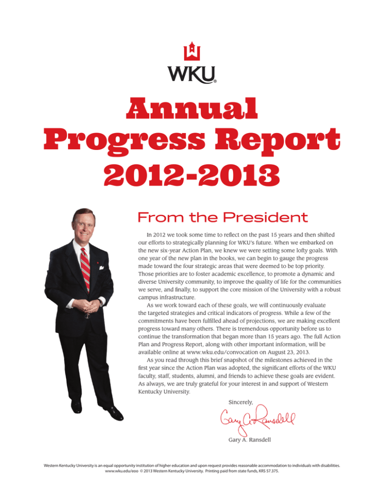 Annual Progress Report 2012 2013