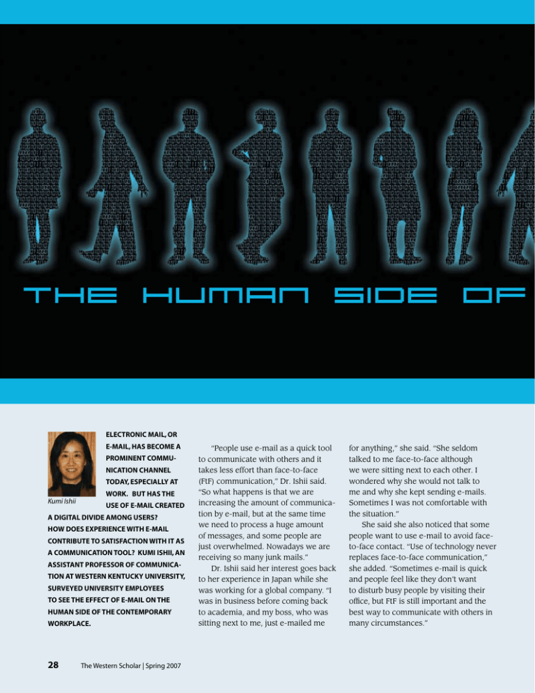 The Human Side The Human Side of the digital Divide