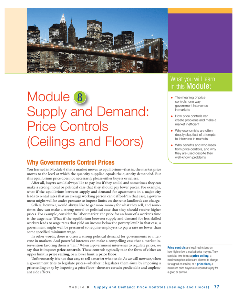 Module Supply And Demand 8 Module 
